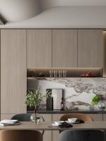 China Custom Luxury Sideboard Cabinets With Wine Rack for sale