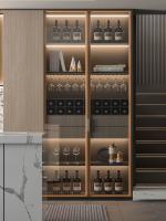 China Custom Luxury Sideboard Cabinets With Wine Rack for sale