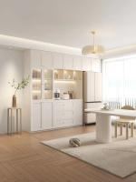 China Hotel Restaurant Luxury Sideboard Cabinets Integrated Wall Embedded Refrigerator Cabinet for sale
