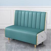 China Leather Hotel Restaurant Furniture Marble Art  Modern Booth Seating for sale