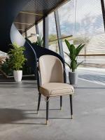 China Luxury Restaurant Booth Seating Combination Leather Metal Marble Table for sale