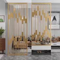 China Folding Stainless Steel Hotel Furniture Mobile Screen Partition Modern for sale