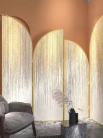 China Modern Stainless Steel Hotel Furniture Mobile Screened Room Dividers Shielding for sale