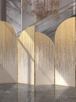 China Modern Stainless Steel Hotel Furniture Mobile Screened Room Dividers Shielding for sale