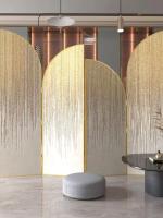 China Modern Stainless Steel Hotel Furniture Mobile Screened Room Dividers Shielding for sale