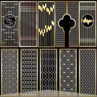 China Light Custom Room Divider Screens Modern Luxury Stainless Steel Room Partition for sale