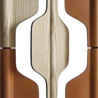 China Modern Colorful Stainless Steel Hotel Furniture Metal Hotel Lobby Room Partition Screen for sale