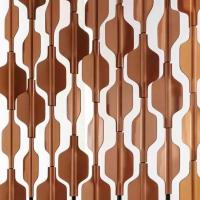 China Modern Colorful Stainless Steel Hotel Furniture Metal Hotel Lobby Room Partition Screen for sale