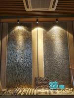 China Luxury Stainless Steel Screen Titanium Hotel Lobby Aluminum Room Divider Screen for sale