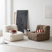 China Classic Fashionable Waffle Fabric Sofa Hotel Retro Snuggle Chair for sale