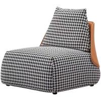 China Modern Lattice Hotel Room Sofa Single Light Luxury Solid Wood Sofa for sale