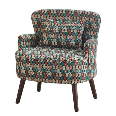 China Luxury Retro Ringer Solid Wood Chair Hotel Bedroom Living Room for sale