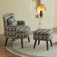 China Luxury Retro Ringer Solid Wood Chair Hotel Bedroom Living Room for sale
