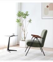 China Literary Star Spot Velvet Accent Chair Hotel Home Coffee Shop Fabric Dining Chairs for sale