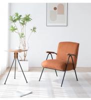 China Literary Star Spot Velvet Accent Chair Hotel Home Coffee Shop Fabric Dining Chairs for sale