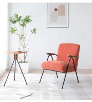 China Literary Star Spot Velvet Accent Chair Hotel Home Coffee Shop Fabric Dining Chairs for sale