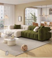 China Double Sided Fabric Frosted Retro Velvet Sofa Square Combination for sale