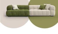 China Double Sided Fabric Frosted Retro Velvet Sofa Square Combination for sale