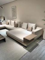 China Italian Minimalist Luxury Hotel Furniture Corner Living Room Large Sofa for sale