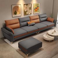 China Hotel Living Room Modern Luxury Leather Sofa Sophisticated Craftsman for sale