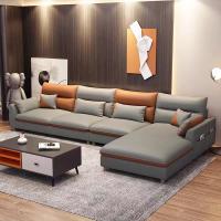 China Hotel Living Room Modern Luxury Leather Sofa Sophisticated Craftsman for sale