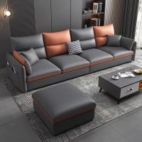China Hotel Living Room Modern Luxury Leather Sofa Sophisticated Craftsman for sale