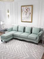 China Luxury Nordic  Cloth Corner Sofa Hotel Home Modern L Shaped for sale