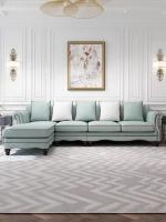 China Luxury Nordic  Cloth Corner Sofa Hotel Home Modern L Shaped for sale