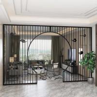 China 304 Stainless Steel Screen Partition Wall Hollowed Out Hotel Room Divider Screen for sale