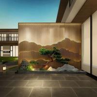 China Pop Metal Stainless Steel Hotel Furniture Screen Hotel Decoration Braided Titanium Gold for sale