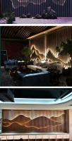 China Pop Metal Stainless Steel Hotel Furniture Screen Hotel Decoration Braided Titanium Gold for sale