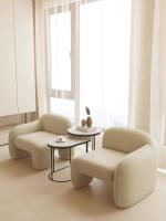 China Art Creative Hotel Lobby Furniture Lounge Area Sofa Chair Sets for sale
