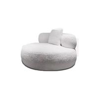 China Living Room Round Banquette Sofa Bedroom Hotel Modern Lamb Fleece Round Seat Sofa for sale
