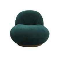 China Living Room Round Banquette Sofa Bedroom Hotel Modern Lamb Fleece Round Seat Sofa for sale