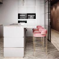 China Classic Coffee Bar High Stool Chair With Metal Element Backrest Chair For Hotel for sale