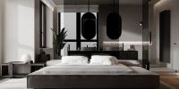 China Classic Hotel Double Bed Modern Solid Wood King Bed for sale