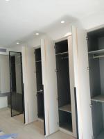 China Door Invisible Oak Handle Hotel Modern White Cabinet for sale