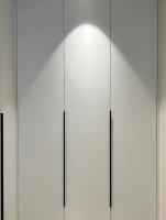 China Door Invisible Oak Handle Hotel Modern White Cabinet for sale