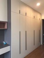 China Door Invisible Oak Handle Hotel Modern White Cabinet for sale