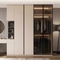 China Luxury Wardrobe Hotel Room Cabinets Bedroom Dressing  Cabinet Integrated for sale