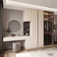China Luxury Wardrobe Hotel Room Cabinets Bedroom Dressing  Cabinet Integrated for sale