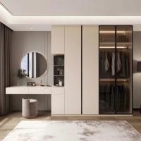 China Luxury Wardrobe Hotel Room Cabinets Bedroom Dressing  Cabinet Integrated for sale