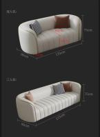 China Piano Key Leather Light Green Sofa Nordic Sofa Bed Hotel Villa Living Room for sale