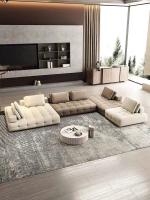 China Keyboard linen slipcovered sofa Hotel Lobby waiting area sofa for sale