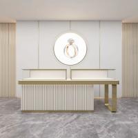 China MDF Luxury Display Cabinets Cabinets Window Luxury Jewelry Display Cases for sale