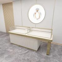 China MDF Luxury Display Cabinets Cabinets Window Luxury Jewelry Display Cases for sale