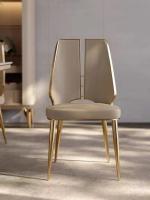 China Modern Light Luxury Fabric Upholstery Chair Fabric Upholstered Kitchen Chairs for sale