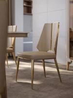 China Modern Light Luxury Fabric Upholstery Chair Fabric Upholstered Kitchen Chairs for sale