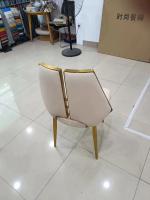 China Modern Light Luxury Fabric Upholstery Chair Fabric Upholstered Kitchen Chairs for sale