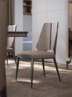 China Modern Light Luxury Fabric Upholstery Chair Fabric Upholstered Kitchen Chairs for sale